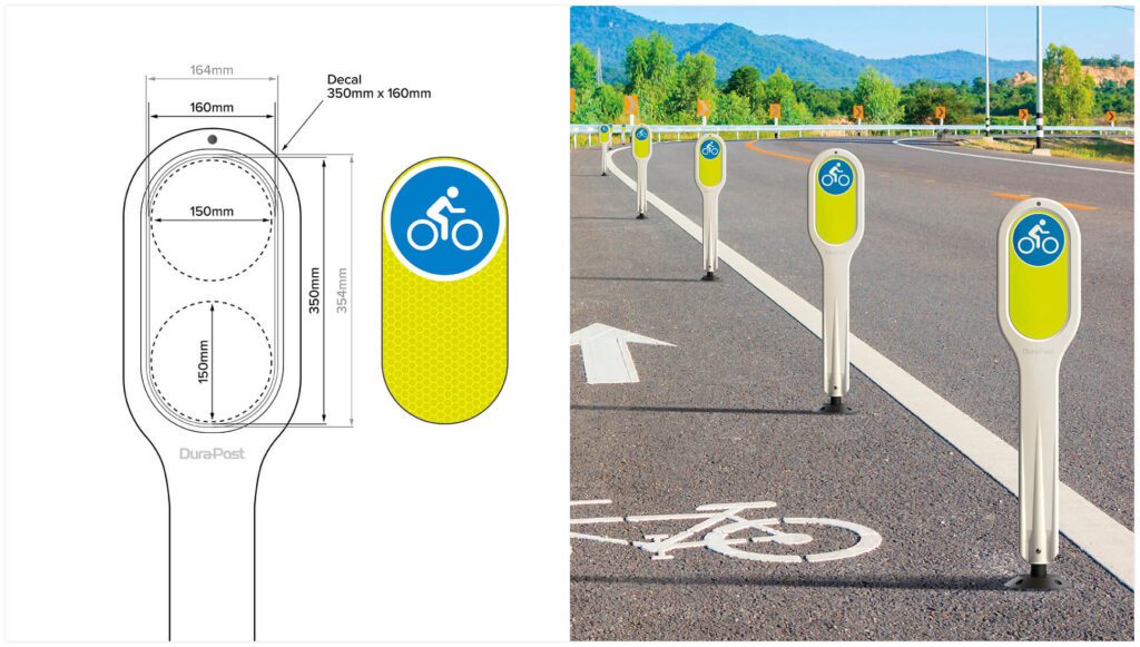 Cycle & Walkway Solutions: Flexi360 Route Markers and Custom Graphics ...